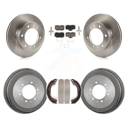 Front Rear Disc Brake Rotors Ceramic Pads And Drum Kit For Toyota ...