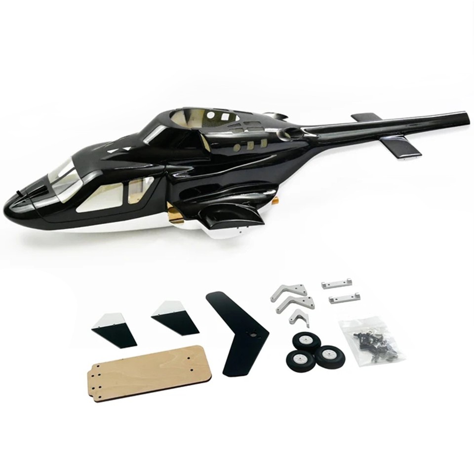 FlyWing FW450L Airwolf Helicopter Fuselage Shell V2 V2.5 V3 Simulation ...