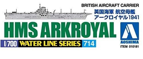 Aoshima 1/700 British Navy Aircraft Carrier Ark Royal 1941 Plastic ...