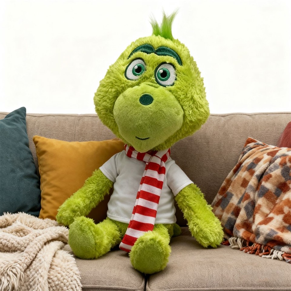Christmas Grinch Plush Doll Soft Stuffed Teddy Toy Xmas Gift Baby Kids ...
