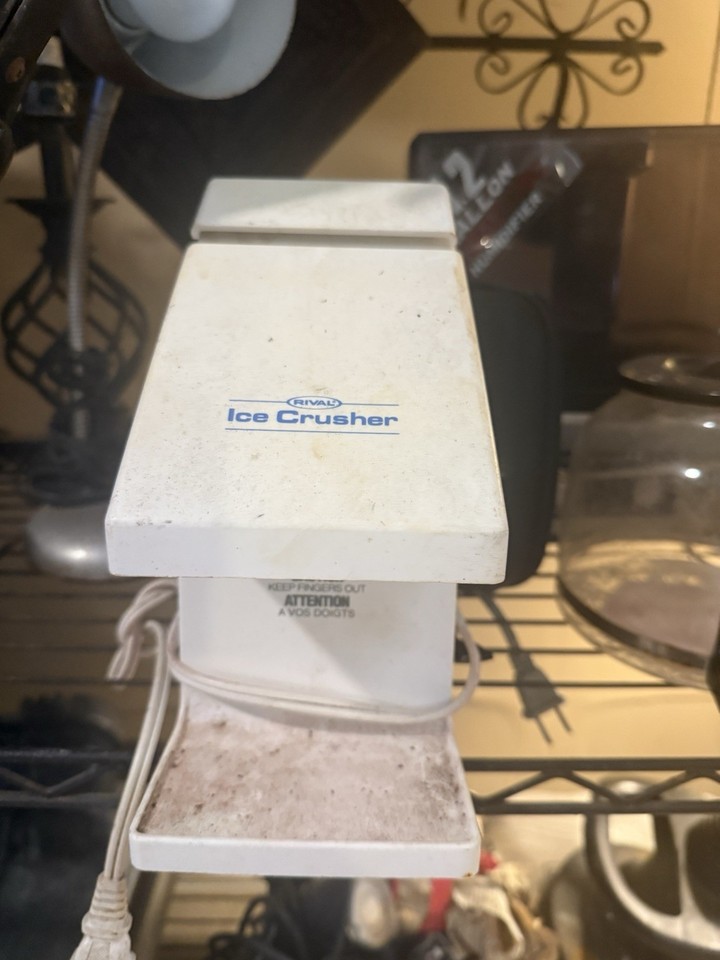 RIVAL Electric Ice Crusher Vintage Model 840 W/ Removable Cup Tested ...