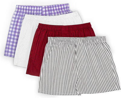 Flush Men Cotton Boxer Breathable Boxer Shorts Plush Waistband Boxers ...