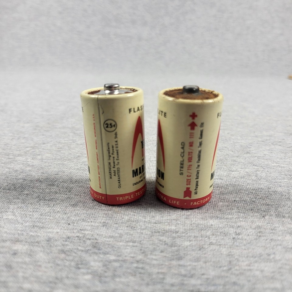 Marathon C cell Battery Batteries Vintage Collectible USA Wausau ...