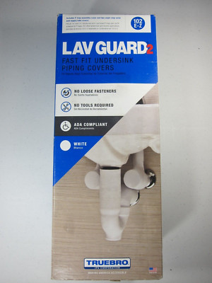 TrueBro Lav Guard2 102 E-Z Fast Fit Undersink Piping Covers No Tools ...