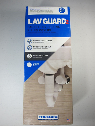 TrueBro Lav Guard2 102 E-Z Fast Fit Undersink Piping Covers No Tools ...
