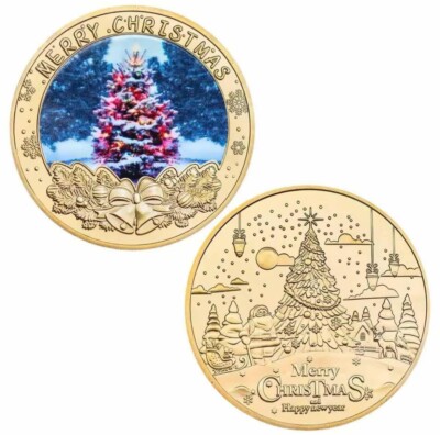 Merry Christmas - Christmas Tree Commemorative Coin - Stocking Filler ...