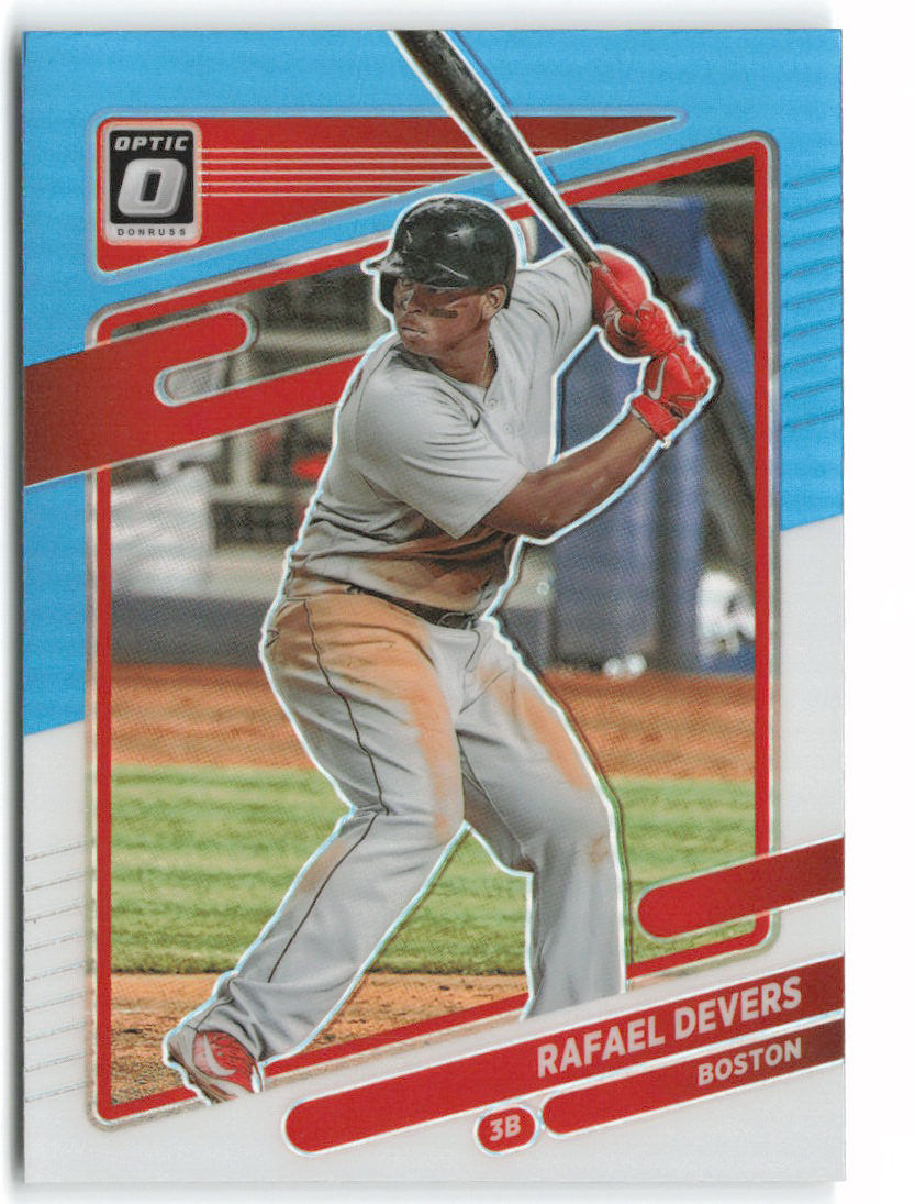 2021 Donruss Optic #153 Rafael Devers Carolina Blue & White Prizm Red Sox 3AW | eBay