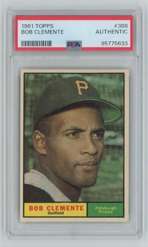1961 Topps Baseball Bob Clemente #388 PSA Authentic | eBay