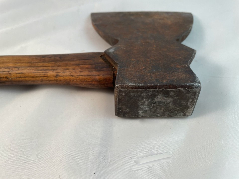 Antique Shapleigh's Hammer Forged Old Hickory Hewing Hatchet--Pioneer ...