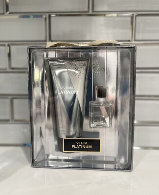 Victoria's Secret VS Him Platinum Cologne & Body Lotion Gift Set for ...