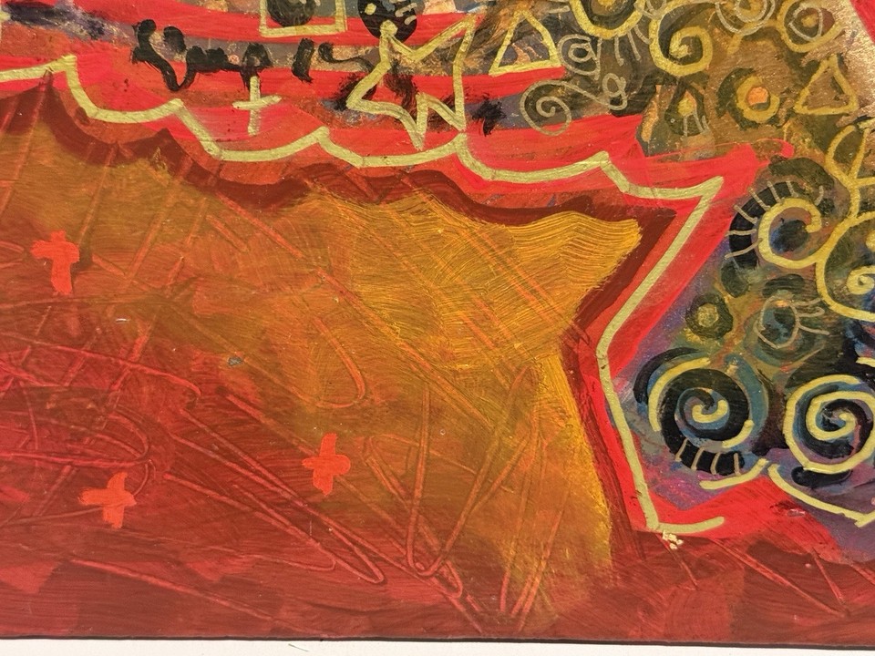 Renowned Taos Artist Mark Lewis Wagner “Spirit Bird #53” Signed On ...