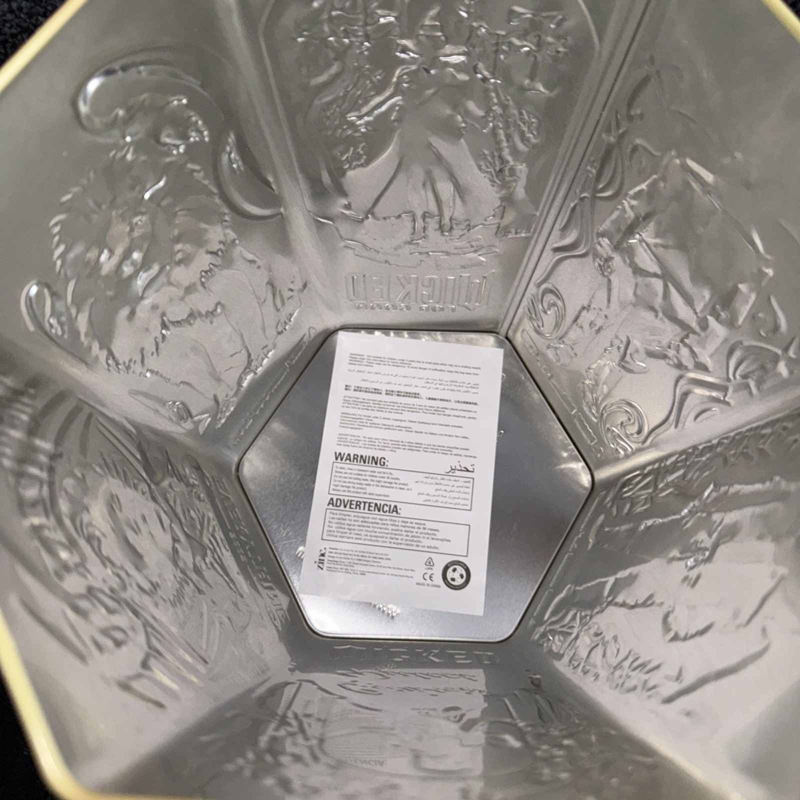 Wicked For Good Glinda Elphaba Hexagonal Tin Popcorn Bucket