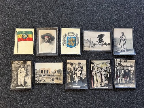 1900’s Ethiopia Emperor Negus Menelik II ABYSSINIA Card Set Rastafari ...