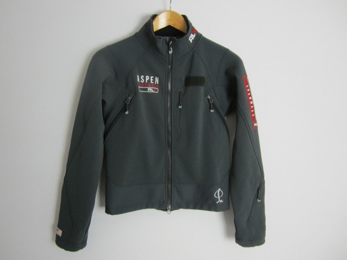 Vtg Ralph Lauren RLX Womens Gray LS Full Zip Short Jacket Embroidered ...