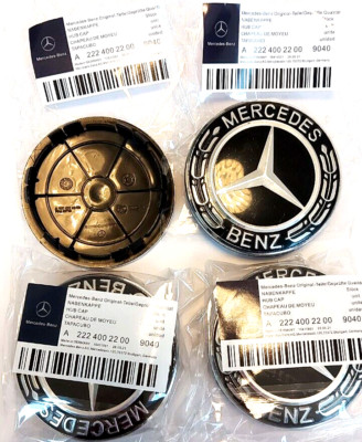 Genuine MERCEDES BENZ WHEEL CENTER CAPS 75MM SET OF 4 | eBay UK