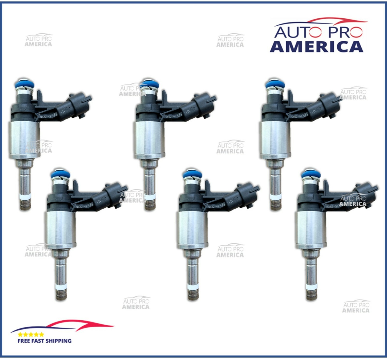 NEW Set (6) 2011-2019 EXPLORER Lincoln MKS MKT Fuel injectors 3.5L ...