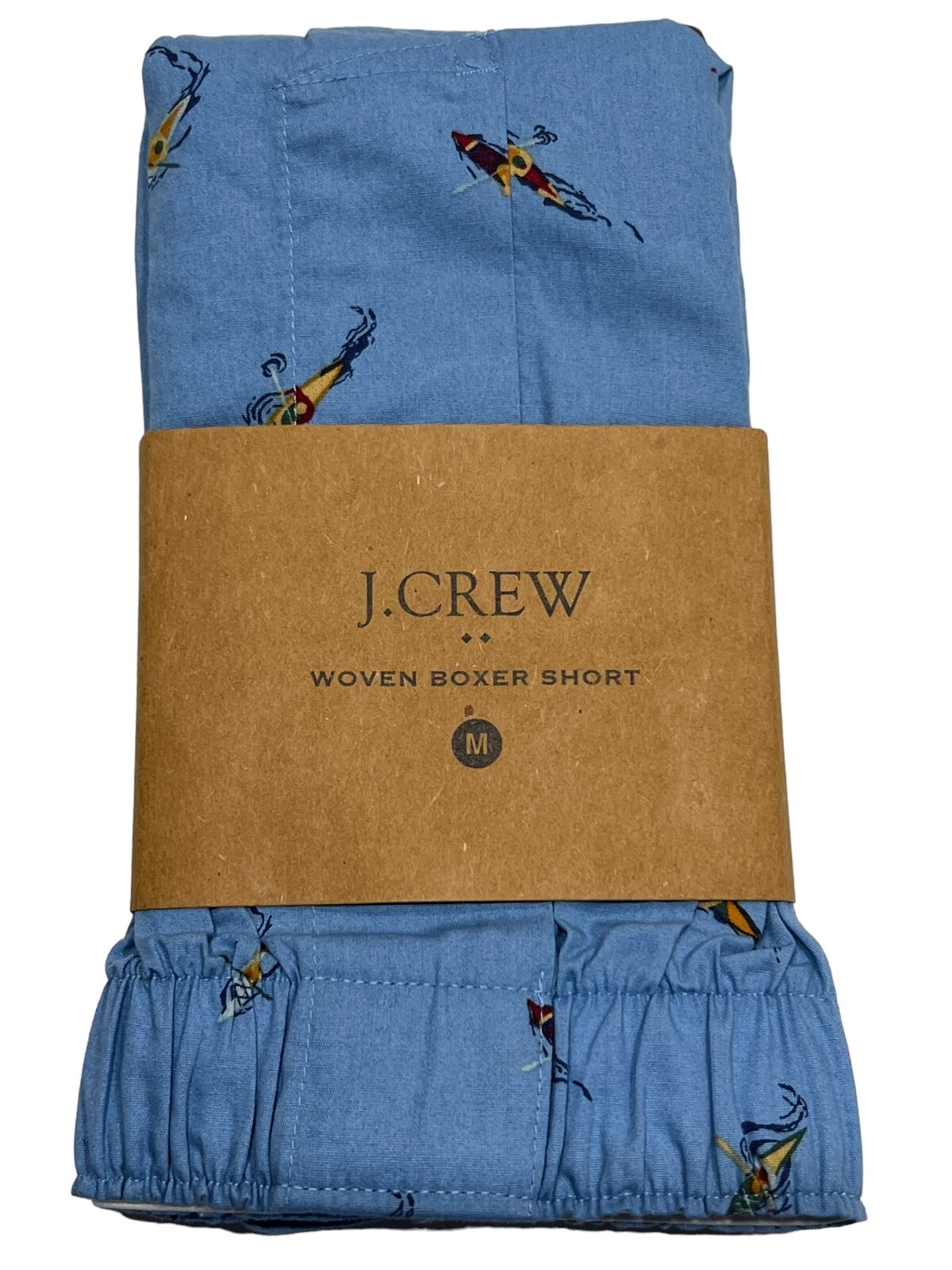 NWT J CREW Boxer Underwear Sz M-L Blue Kayaks #11 | eBay