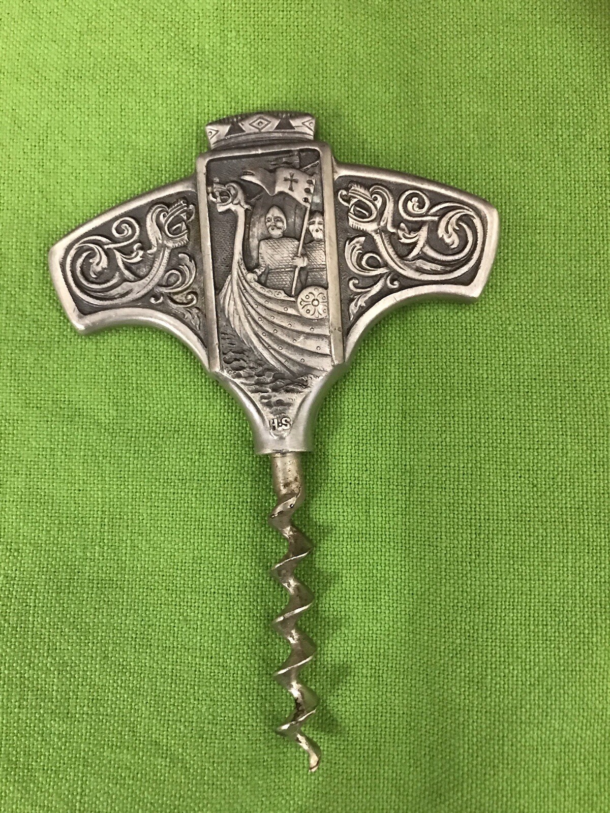 HS Tinn Pewter (Norway) Manual Wine Corkscrew - Handheld, 3 x 4.25 ...