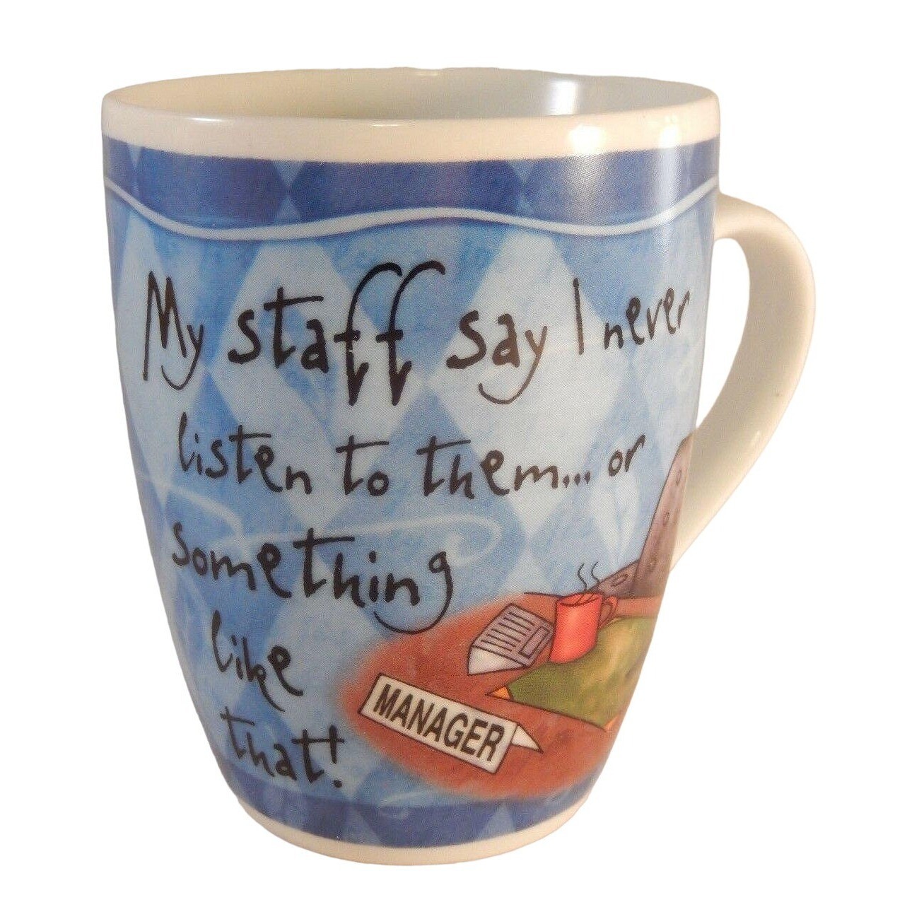 Marvellous Manager Coffee Mug It's Only A Job Fine Porcelain History ...