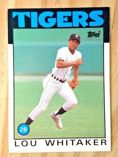 1986 TOPPS LOU WHITAKER CARD#20 DETROIT TIGERS | eBay