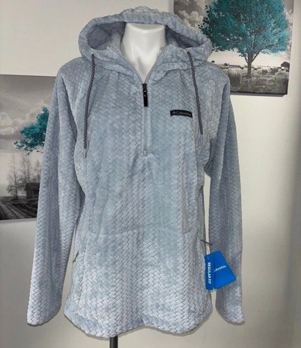 Columbia women’s fuzzy hoodie jacket size large new condition original ...