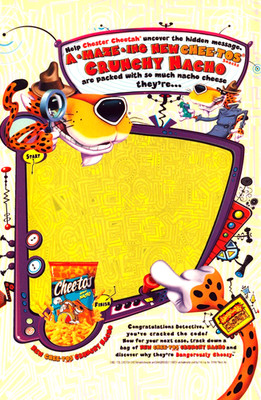 1997 Cheetos Snacks Crunchy Nacho Vintage PRINT AD - Chester Cheetah ...
