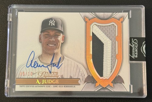 Aaron Judge 09/10 Patch Auto 2024 Topps Dynasty Yankees Baseball Card ...