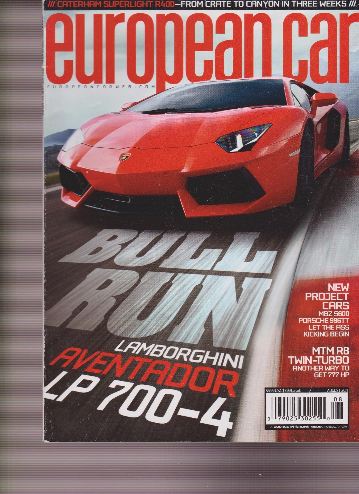 EUROPEAN CAR MAGAZINE AUGUST 2011. | eBay