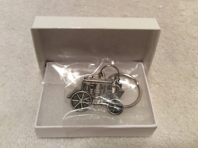 Wells Fargo Bank Pewter Stagecoach Keychain - Brand new in box | eBay