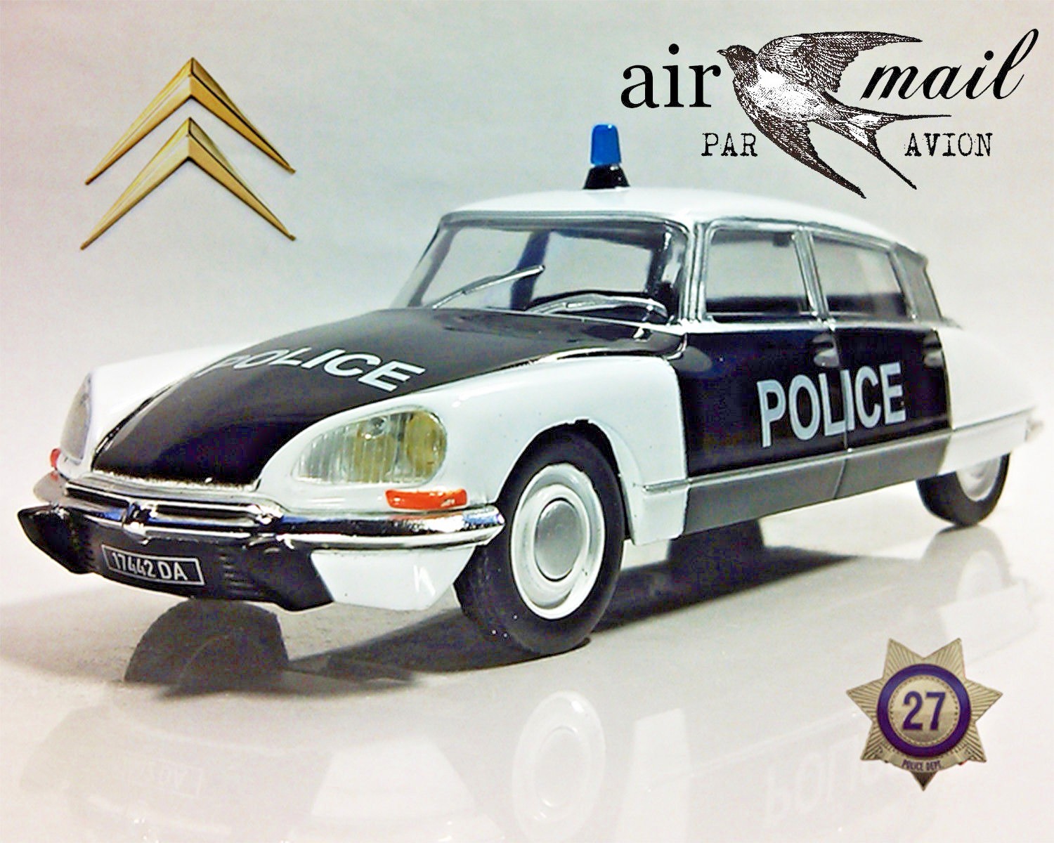 Citroen DS Sedan National Police France 1962 Year 1/43 Scale Diecast ...