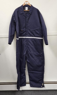 New Topps Safety Apparel Insulated Coverall Reflective Navy Blue Size ...