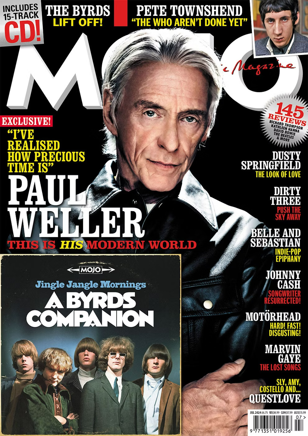 MOJO MAGAZINE + CD JULY 2024 (PAUL WELLER, | Grelly UK