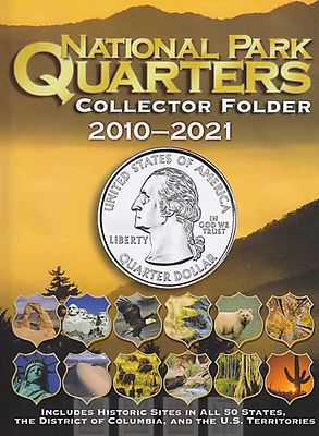 National Park Quarters 2010 - 2021 60 Slot Folder Album Whitman Coin ...