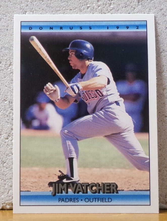 COOL BASEBALL CARD FROM VINTAGE PACK DONRUSS 1992 SAN DIEGO PADRES JIM ...