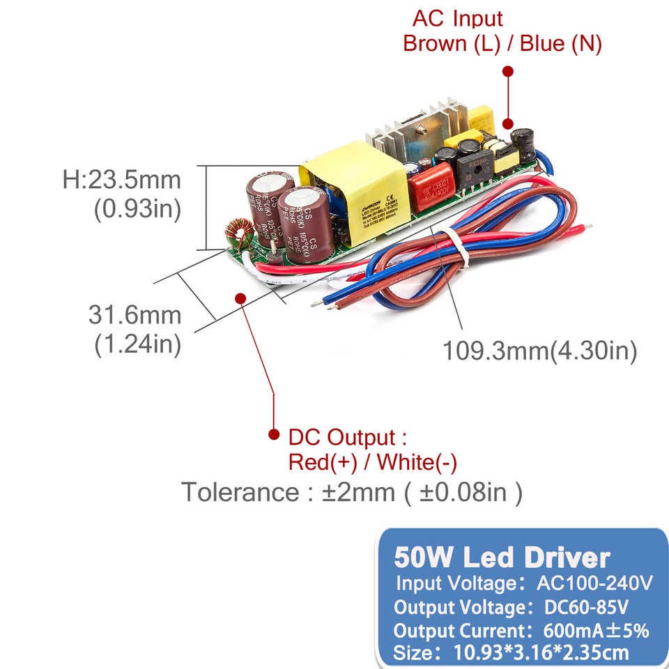 300Ma 450Ma 600Ma 900Ma 1500Ma Constant Current High Power Supply Cob ...