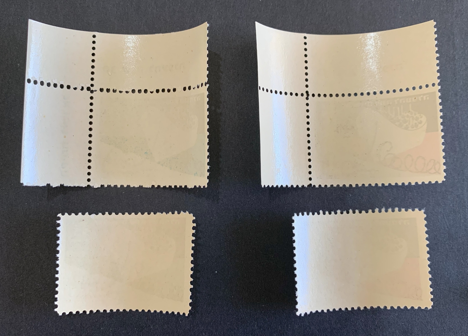 JNF 4pc sets 1964 Illegal Immigration stamps, unlisted paper types ...