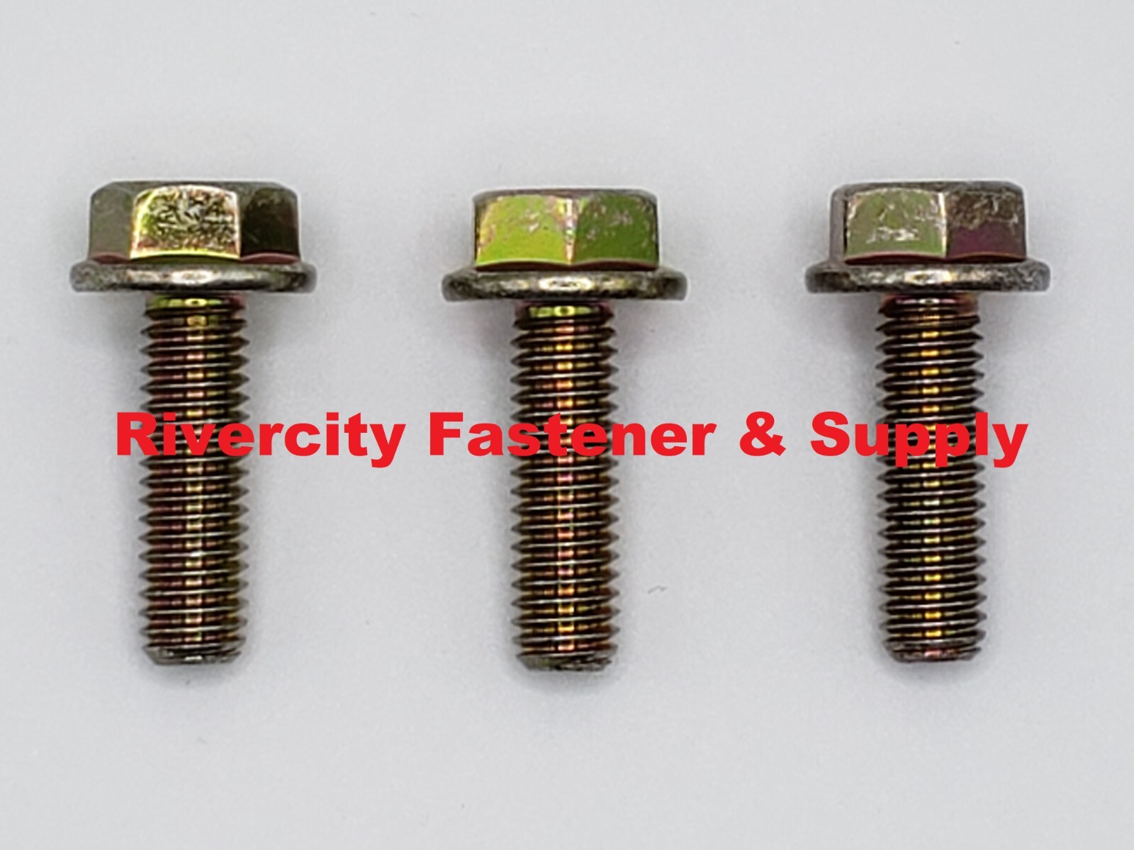 (10) M6-1.0x20 / M6x20 Hex Flange Bolts Grade 10.9 DIN 6921 ZY M6x1 ...