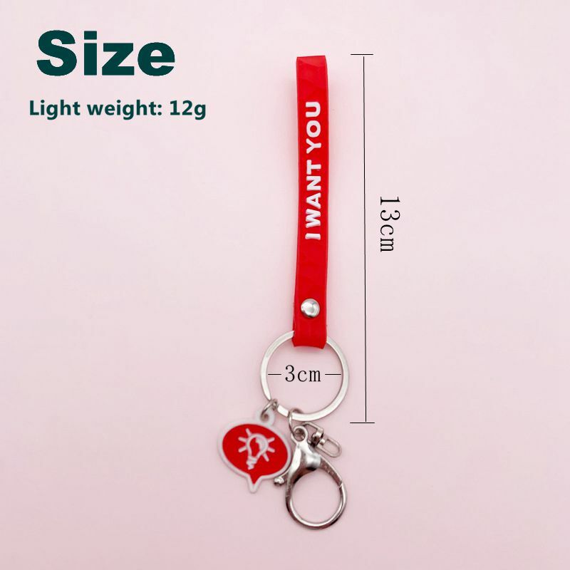 New Colourful Soft Rubber Keyring Keychain Car Key Chain Ring Key For ...