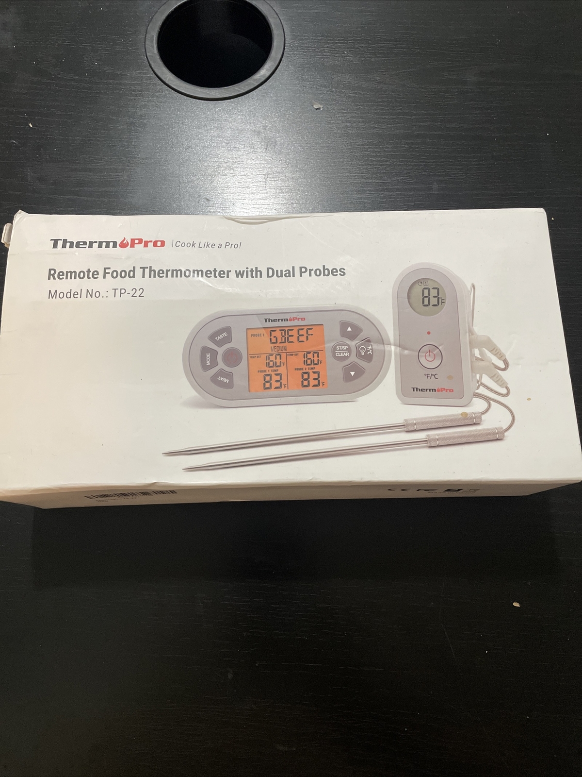 Thermpro Remote Food Thermometer With Dual Probe Meter Model TP22 ...