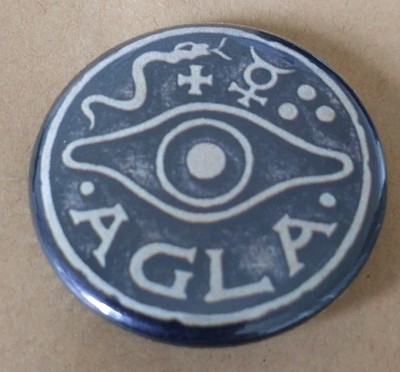 Vintage Occult AGLA Badge – Esoteric Eye Symbol, Alchemy, Hermetic ...