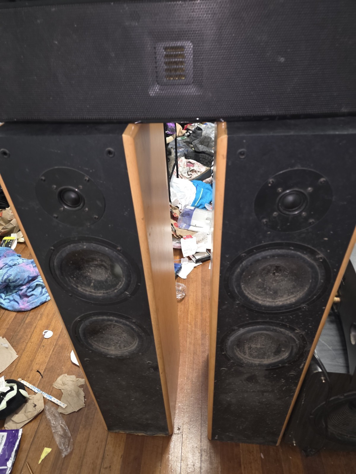 KLH Concord 2-Way Floorstanding Speakers - Black Oak, Pair of 2 | eBay