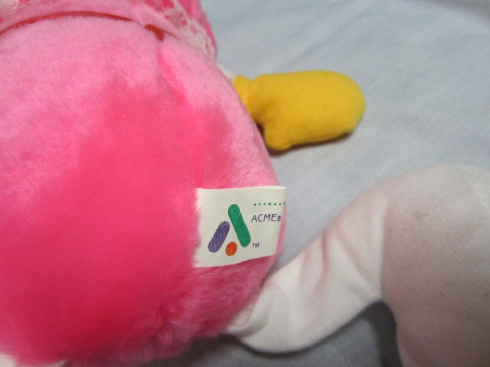 Vintage Carnival Prize Plush Pink Mouse ACME Boxing Gloves Stuffed ...