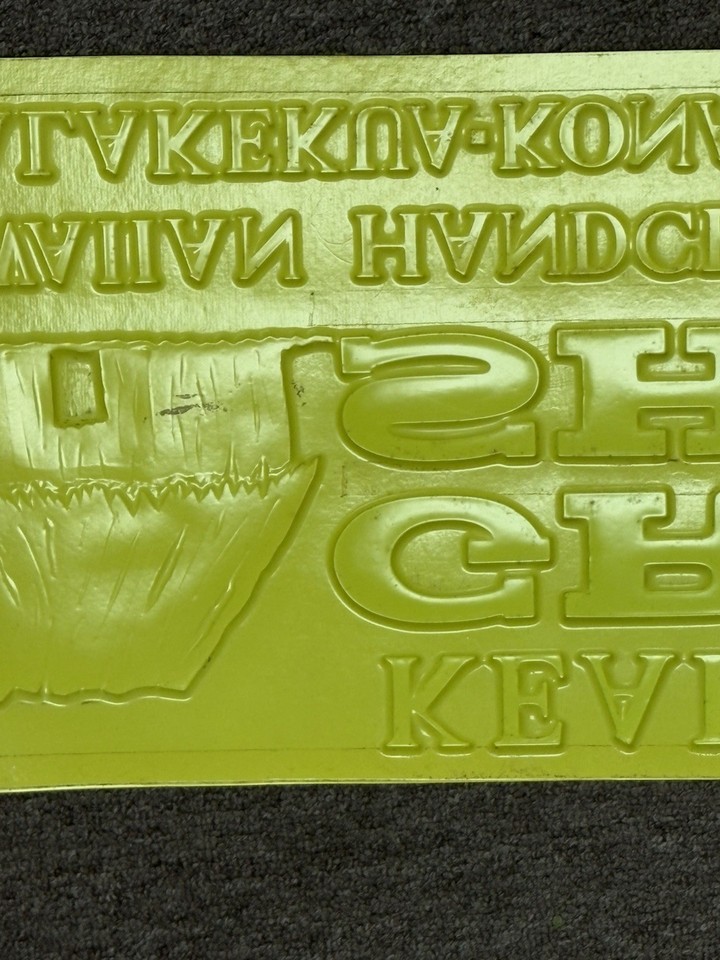 RARE VTG Kealakekua’s Grass Shack Gift Shop Plastic Sign ~ 26” X 11 ...