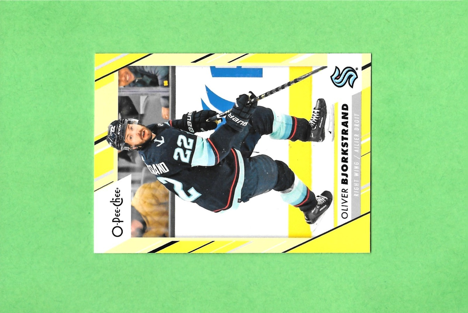 2023-24 O-Pee-Chee Yellow #341 Oliver Bjorkstrand - Seattle Kraken | eBay