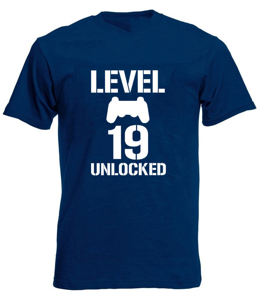 Level 19 T-Shirt, 19th birthday gifts presents for 19 year old gamer ...