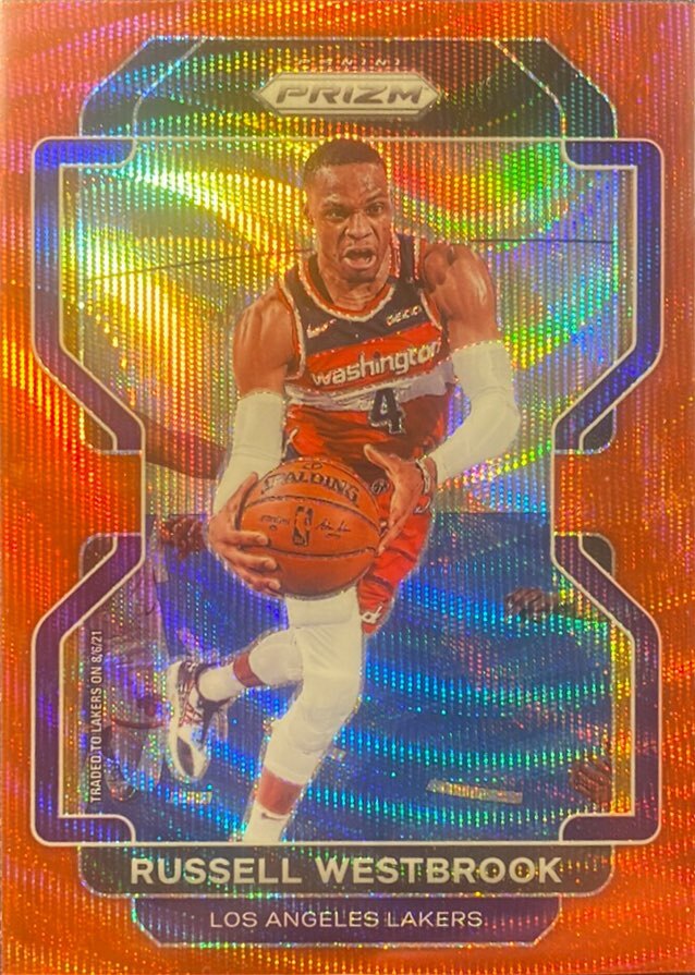 2021 Panini Prizm #55 Russell Westbrook Ruby Wave | eBay