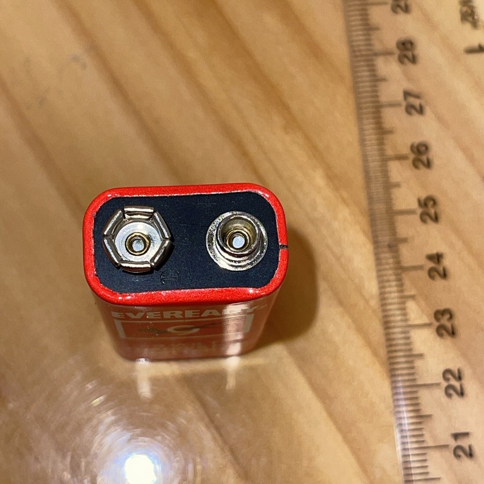 Vintage 1960's 9v Volt Eveready Transistor Battery Red With Black Cat ...