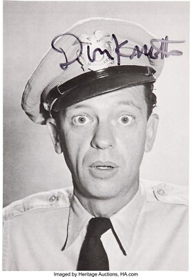 Don Knotts of ANDY GRIFFITH SHOW Facsimile Autograph Photo rePrint 5"x7 ...