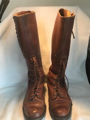 Vintage RCMP/Police Brown Leather Cavalry Boots | eBay