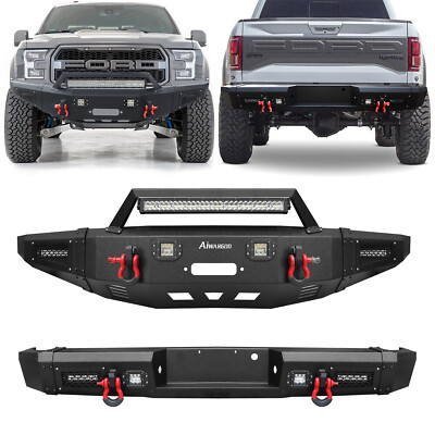 For 2010-2014 Ford F-150 SVT Raptor Front Rear Bumpers w/Winch Plate ...